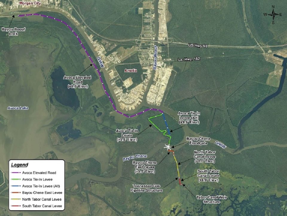 Bayou Chene - St Mary Levee District